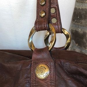 Kate Landry | Bags | Kate Landry Bag Handbag Brown Leather Satchel ...